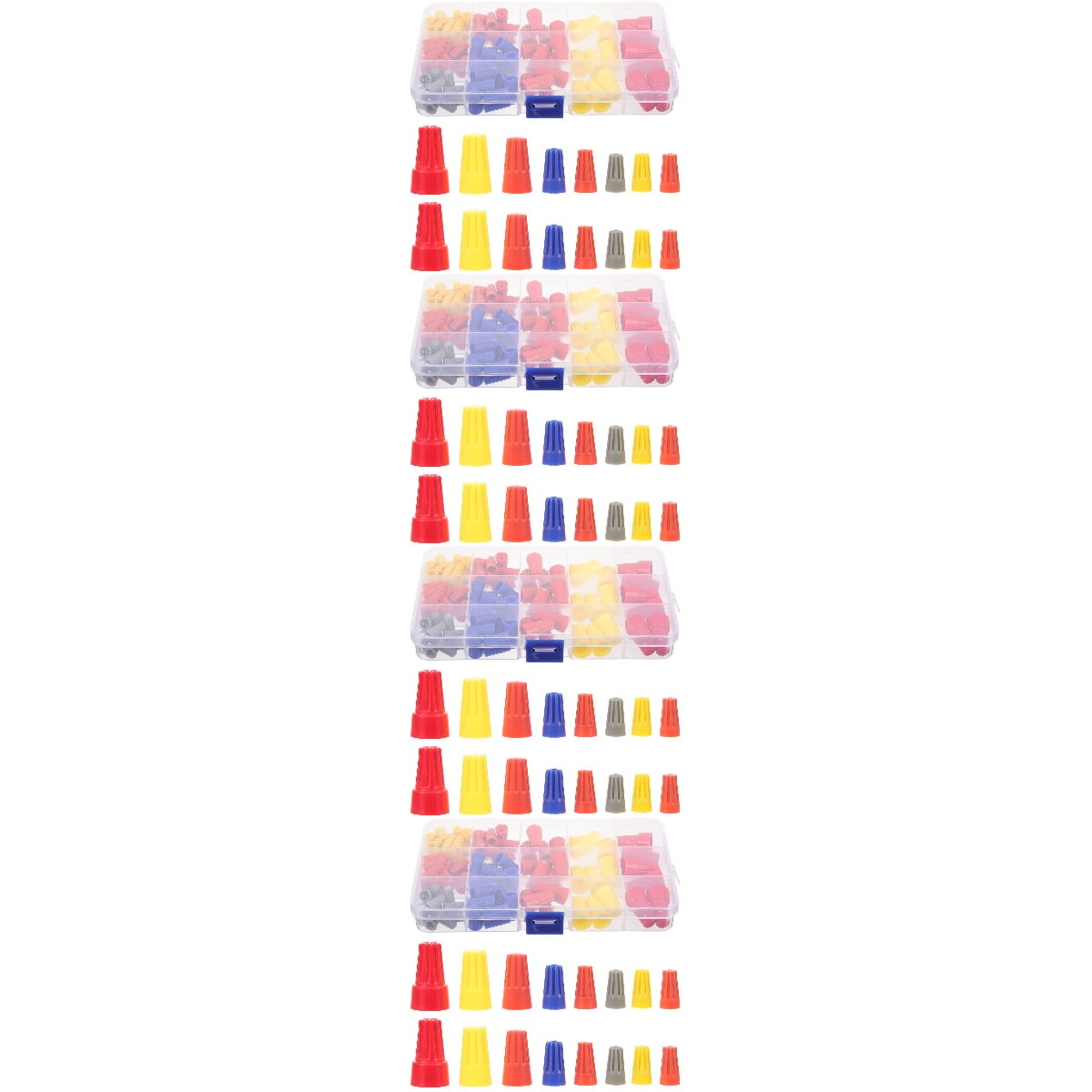 Screw Type Crimping Cap Wire Connectors Nuts Caps Connection 408 Pcs ...