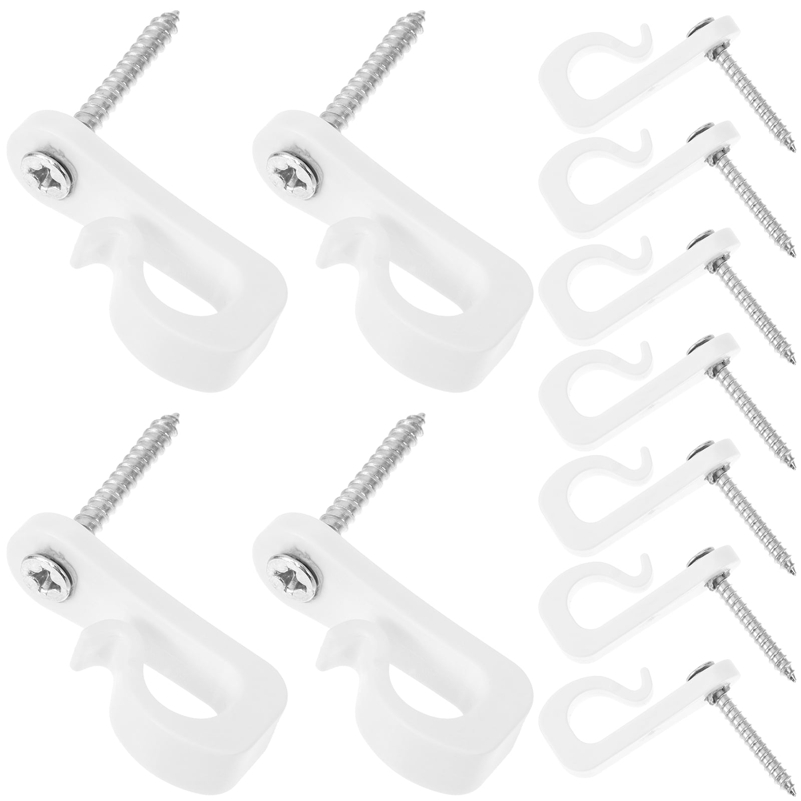 Screw-in Hook 20 Sets Outdoor Hooks Christmas Light Hanging Lights LED ...
