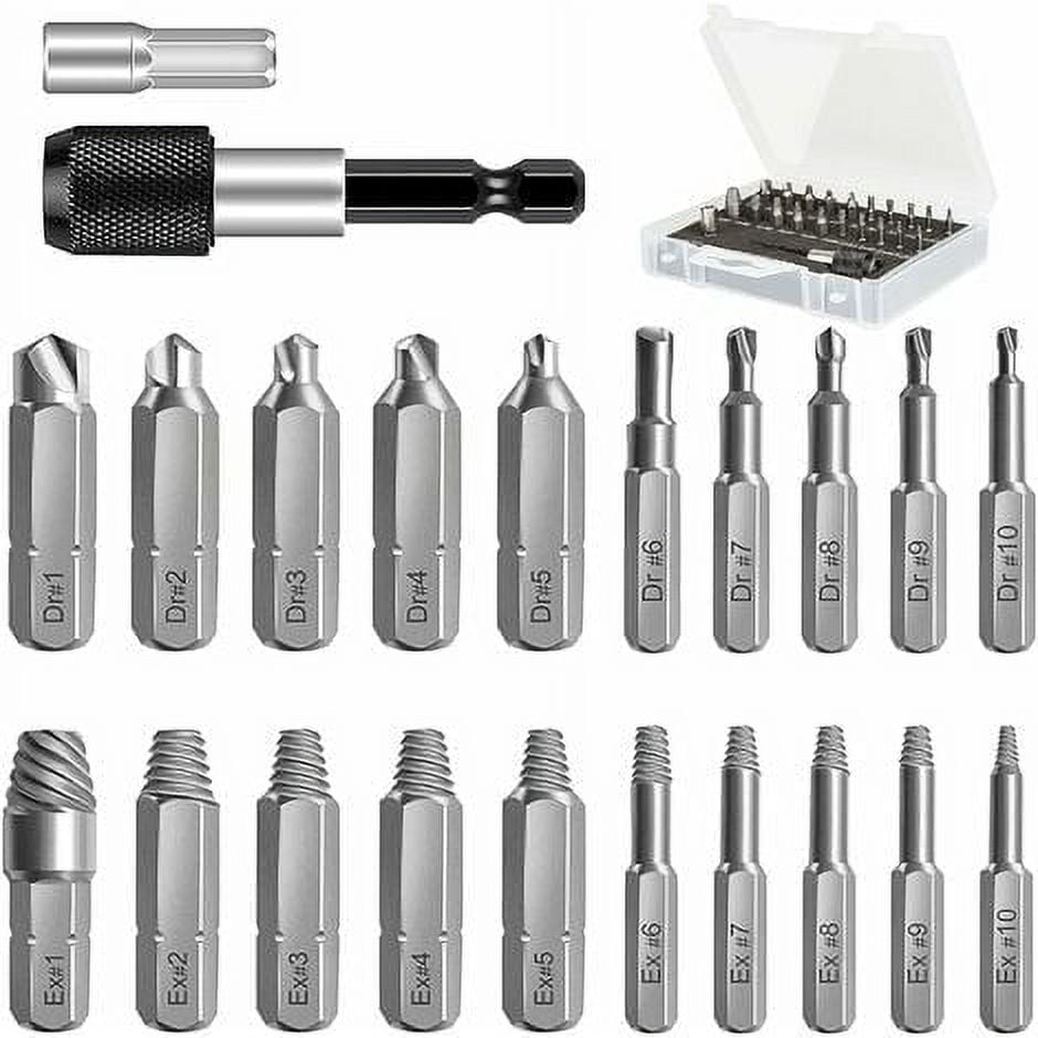 Screw puller kit, [22 pieces] Stripping screw puller, damaged screw ...