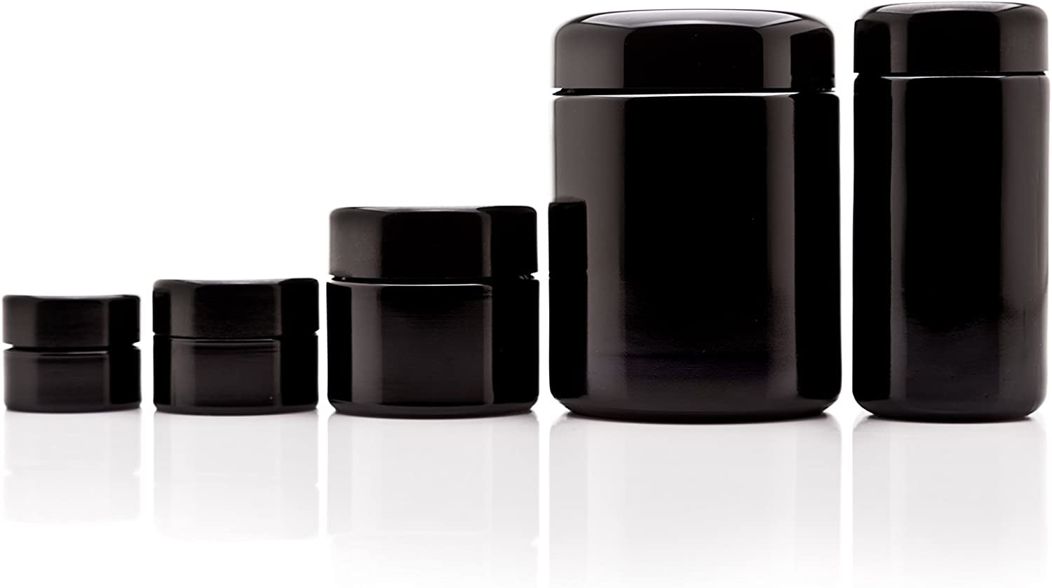 Screw top jar Ultraviolet Airtight Smell Proof, Refillable Container ...