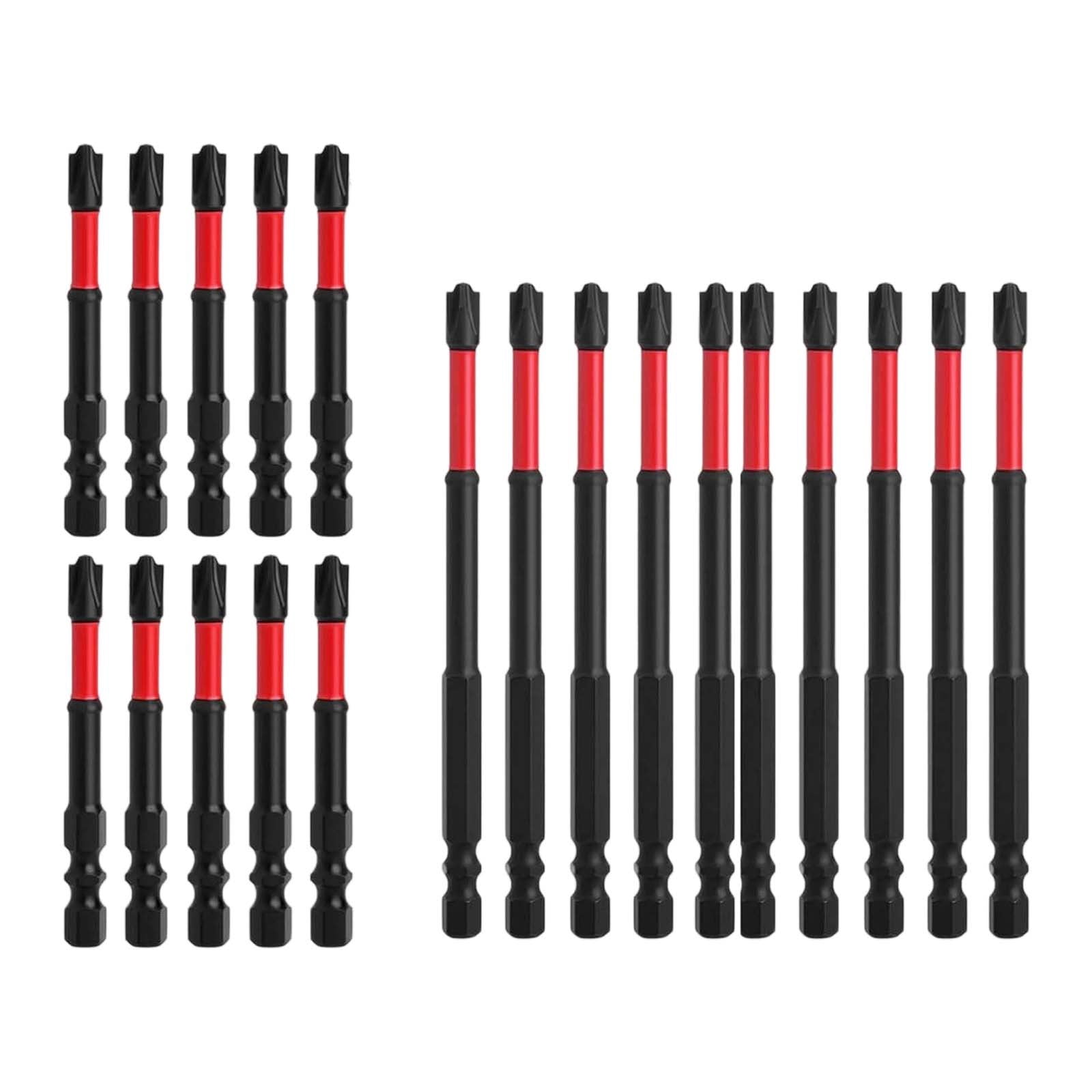 Screwdriver Bit Set Hex Shank Slot Drill A5 Steel Durable Electrician ...