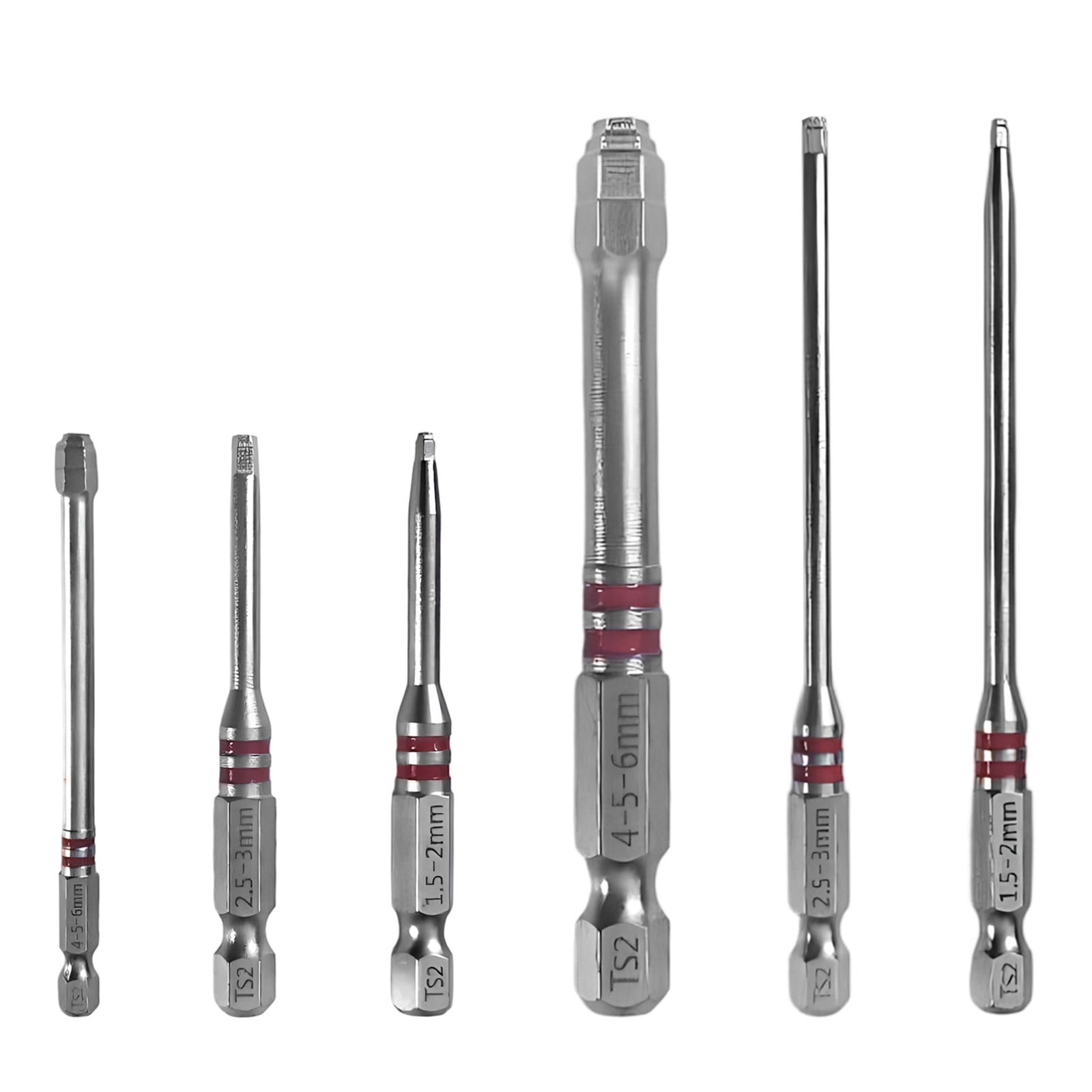 Screwdriver Bits Set 6pcs with Magnetic Hex Shank Pagoda-Shaped Design ...