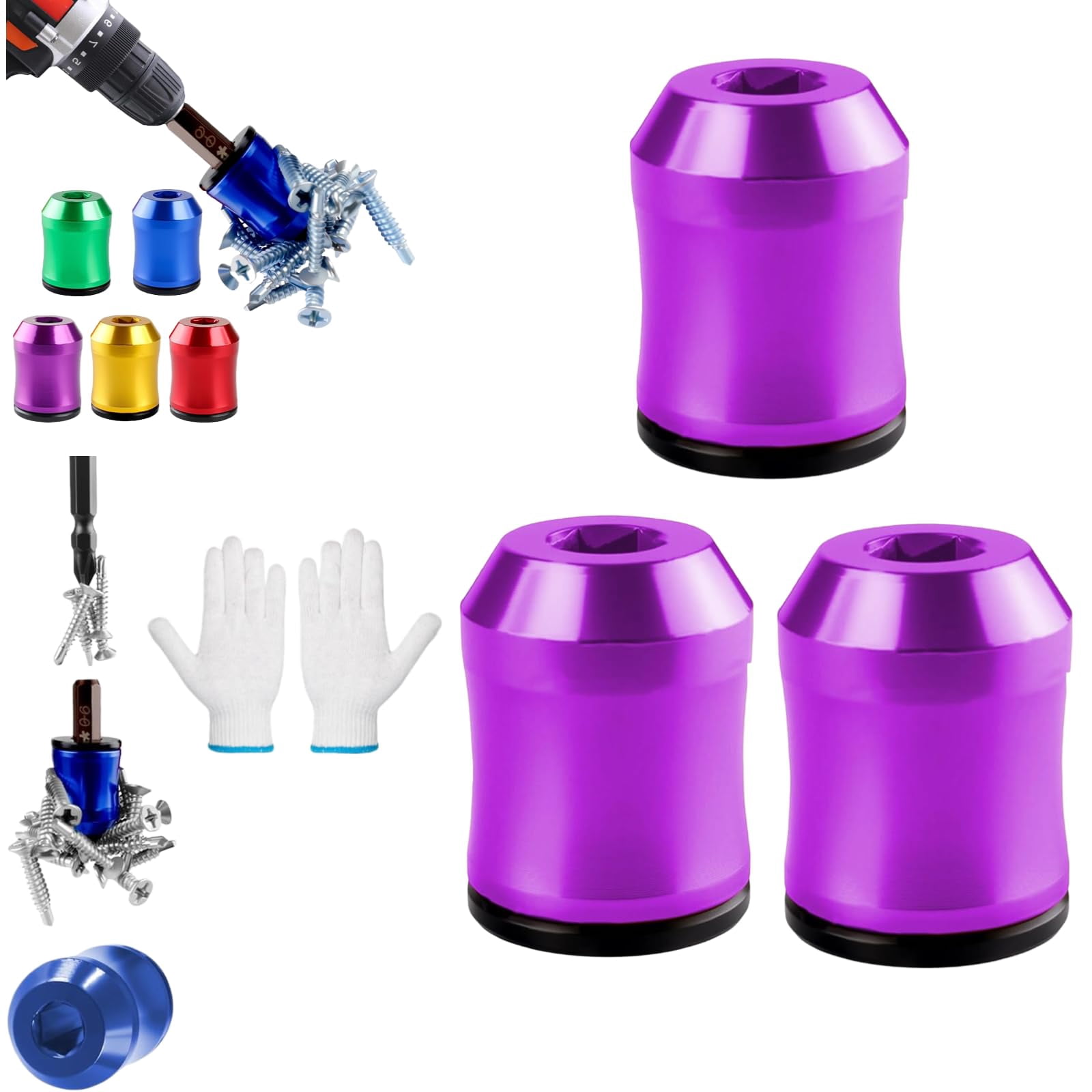 Screwdriver Head Magnetic Ring, Upgraded Magnetizer Screw Removable ...