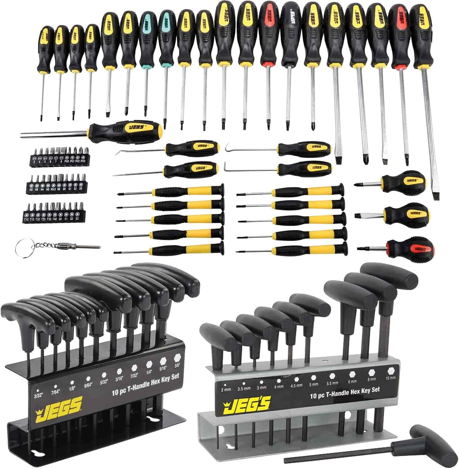 Screwdriver & Hex Key Kit | 89-Piece | 10-Piece T-Handle SAE & Metric ...