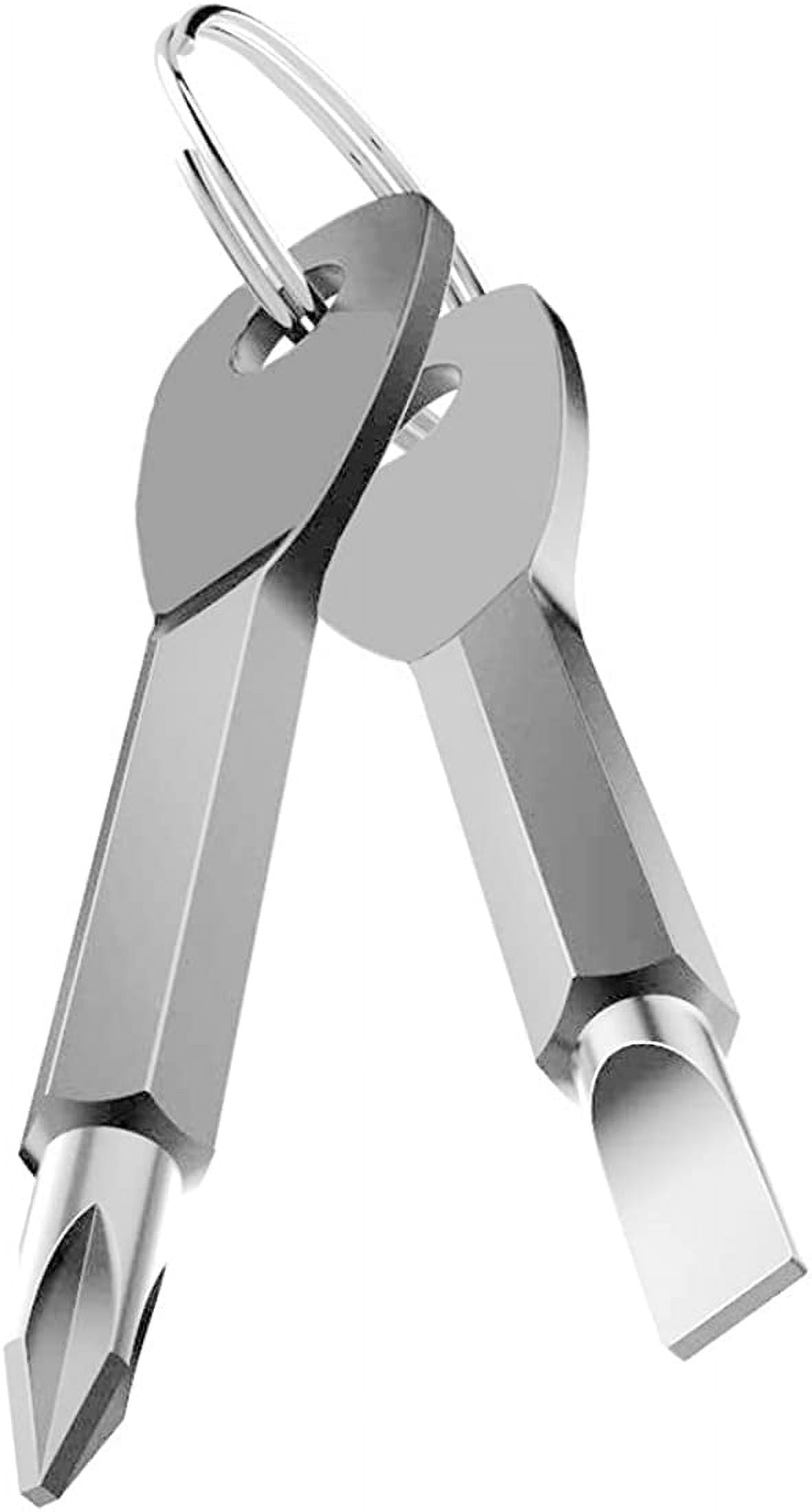 Walmart Stainless Steel Multitool Keychain Screwdriver, Pocket Repair ...