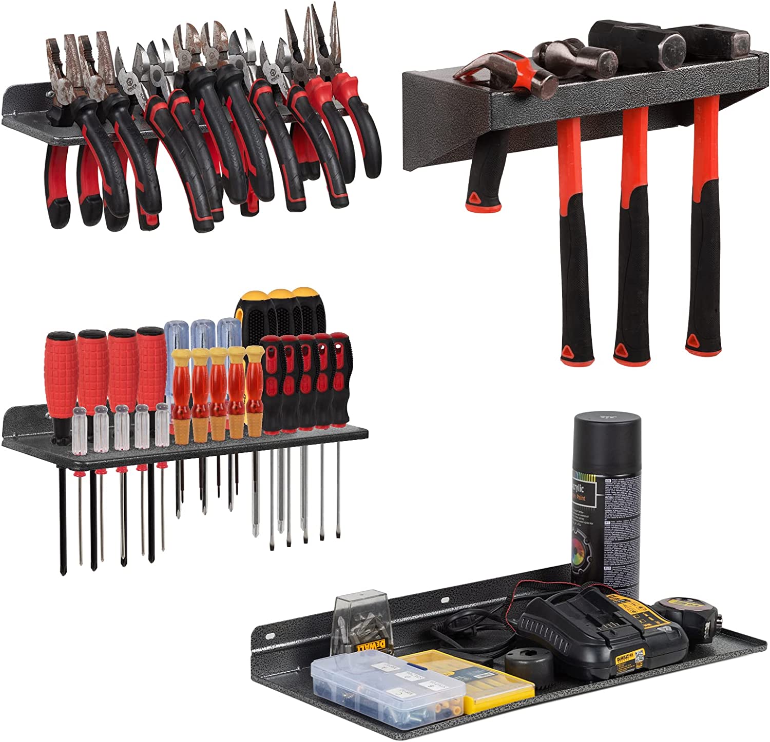 Screwdriver Organizer, Metal Plier Organizer Hammer Rack Screwdriver ...