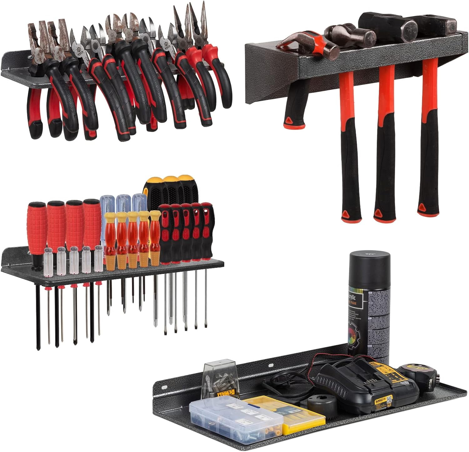Screwdriver Organizer, Metal Plier Organizer Hammer Rack Screwdriver ...