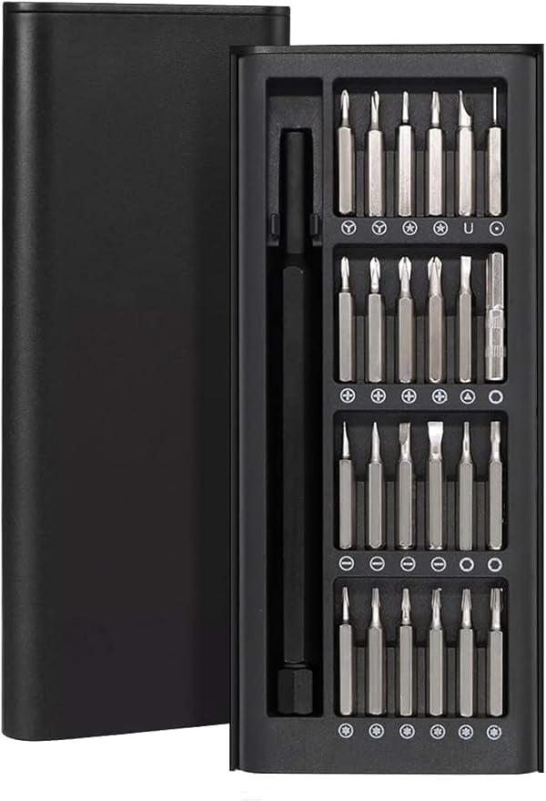 Screwdriver Set, 24 In 1 Precision Magnetic Alloy Steel Repair Tool Kit ...