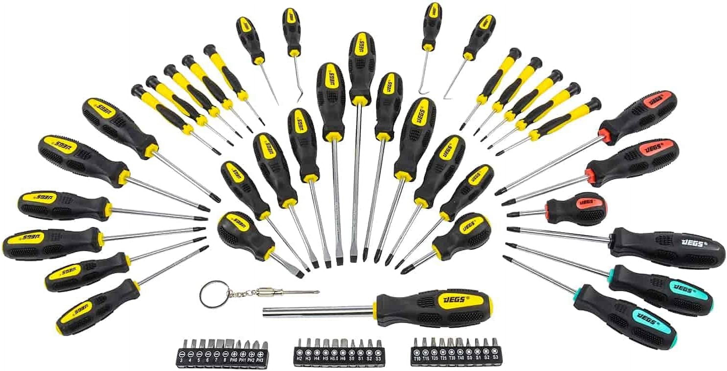 Screwdriver Set | 34 Screwdrivers with Magnetic Tips | 30 Assorted Bits ...