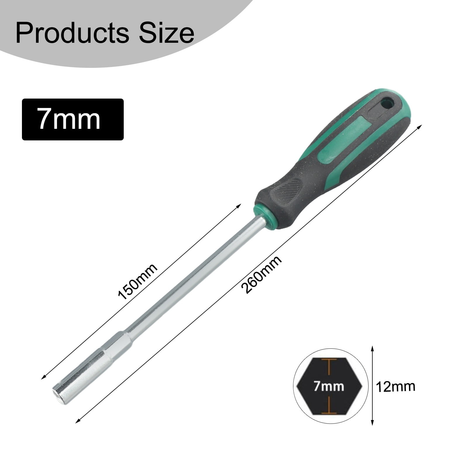 Screwdriver Socket Wrench Hex Screwdriver Hexagonal Nut Key Extend ...