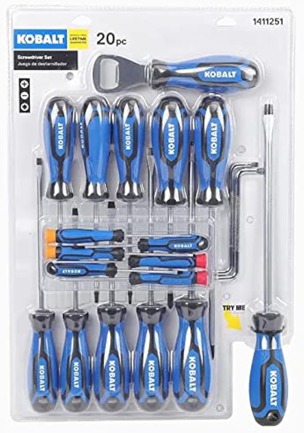 Screwdrivers 20-Piece Plastic Handle Magnetic Screwdriver Set - Walmart.com