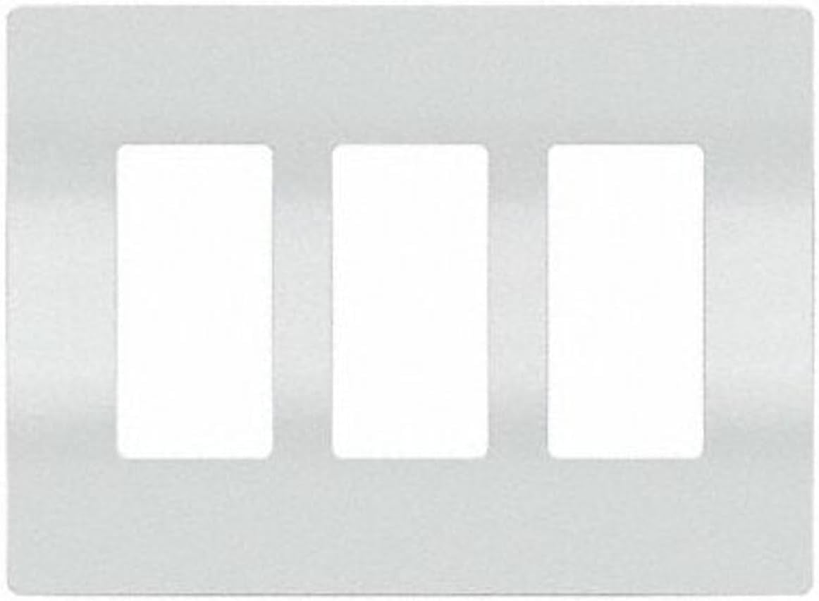 Screwless Wall Plate Plastic Sub Plate Three-Gang in White - Walmart.com