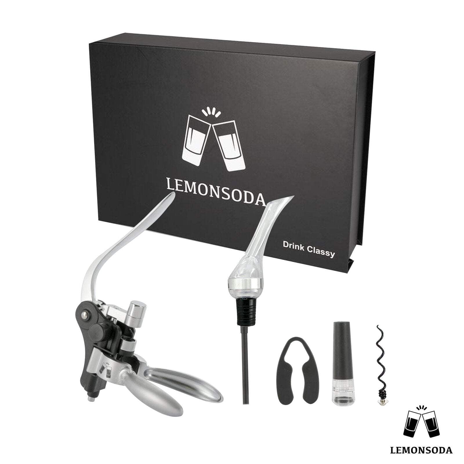 Screwpull Lever Wine Bottle Opener Set - Walmart Business Supplies