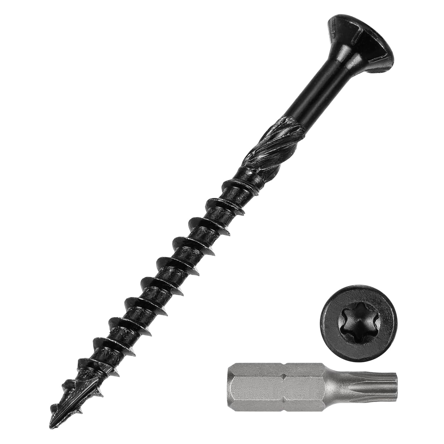Screws (#10x2-1/2) 300Pcs, Carbon Steel Wood Screw Decking Screws with ...