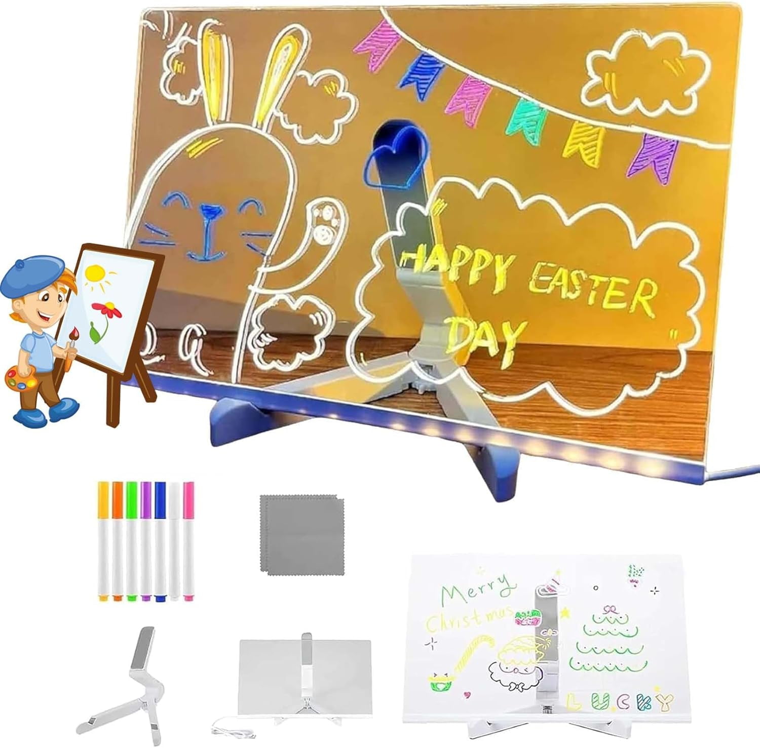 Scribbique LED Board,Kivvy Magic Board, 2025 New Magic Drawing Board ...