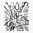 Scribble Art Sticker - Walmart.com