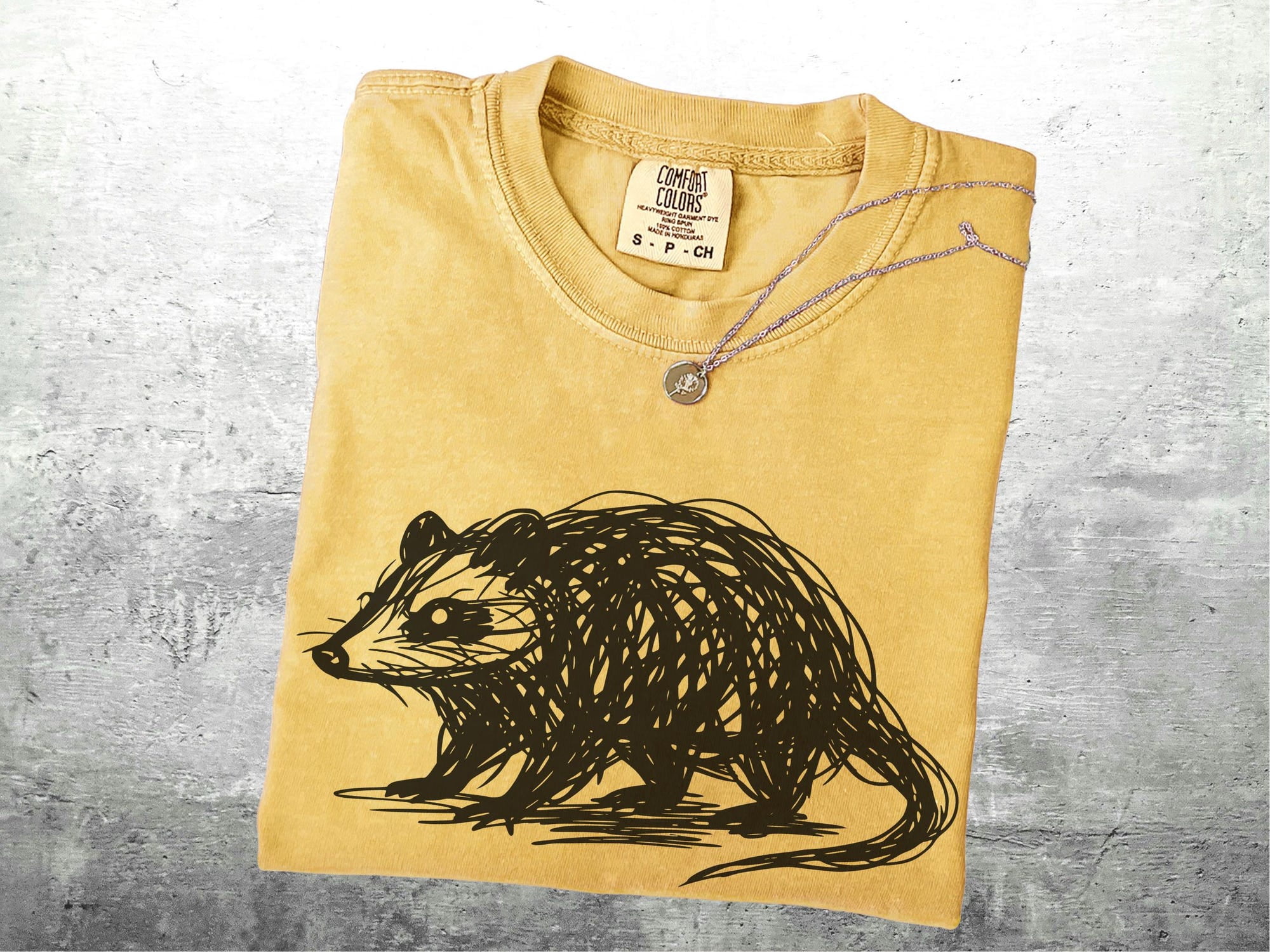 Scribble Opossum Shirt Women Mens Tshirt - Walmart.com
