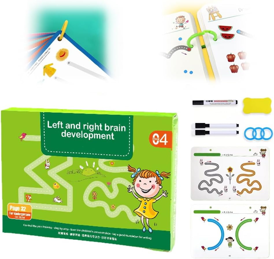 Scribble Smart Workbook, 2024 New Scribble Smart Workbook Reusable Early Childhood Education ...