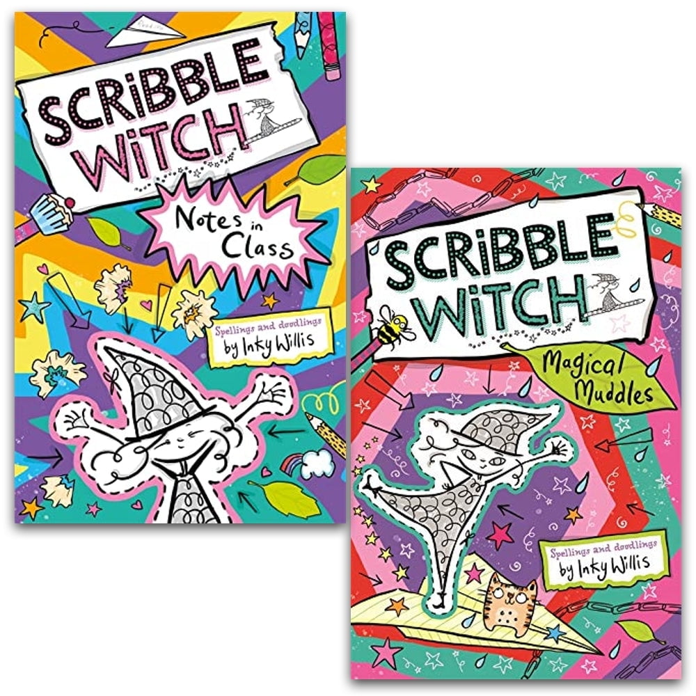 Scribble Witch Collection 2 Books Set By Inky Willis (Notes in Class ...