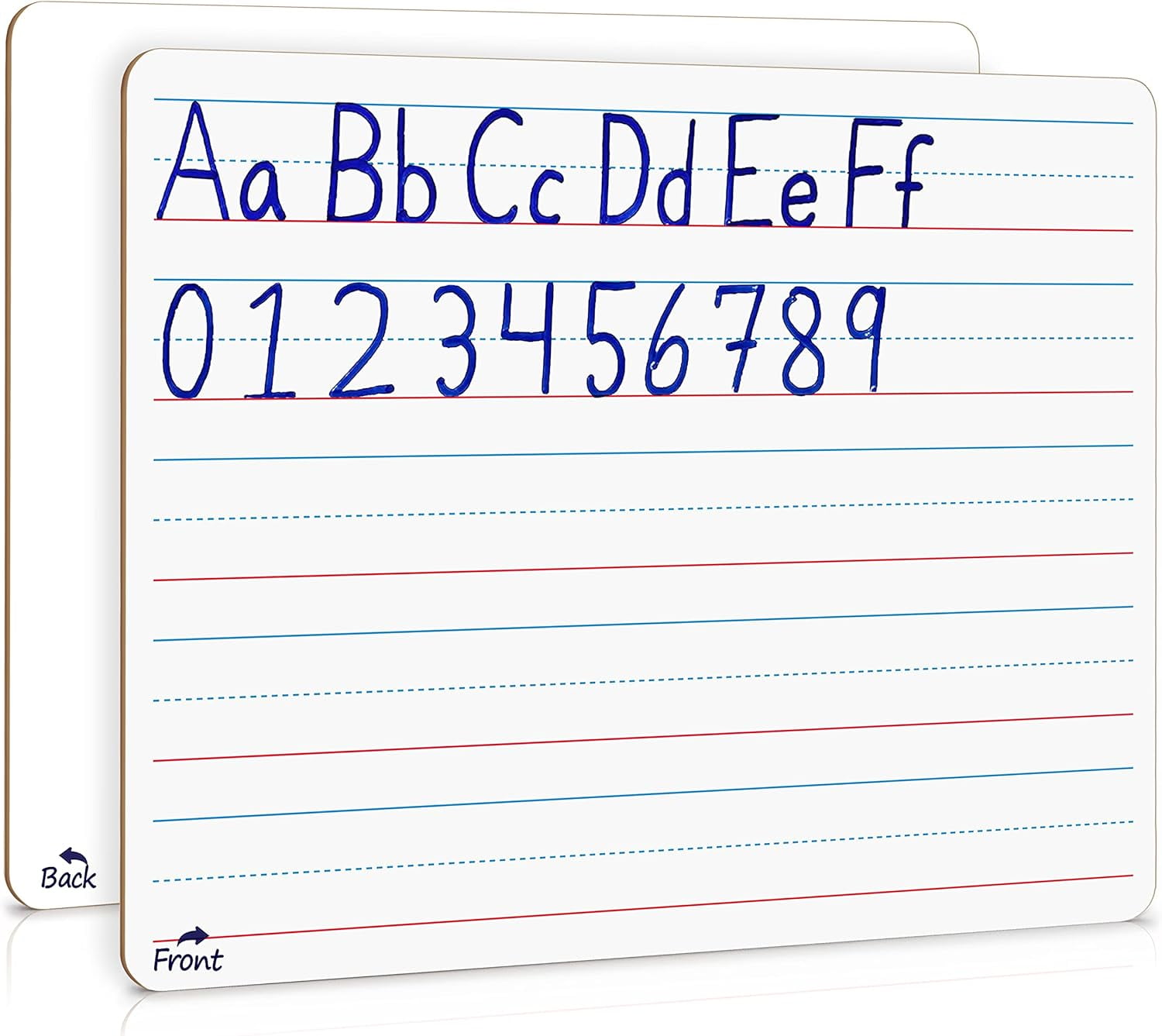 Scribbledo Lined Small Dry Erase Board, Ruled Double-Sided Desk ...