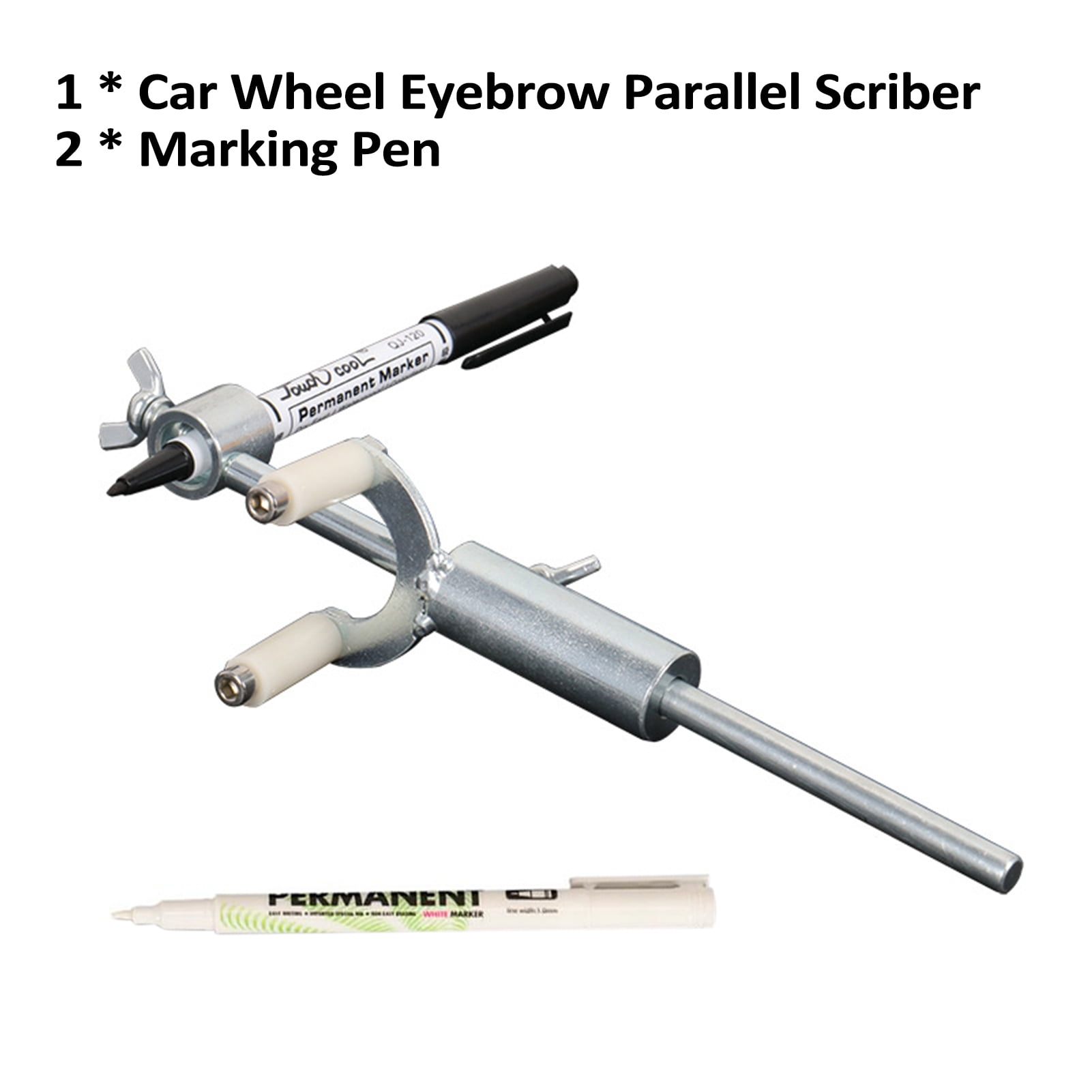 Scriber,Adjustable Metal Car Eyebrow Mark Scraper With Pens Car Pens ...