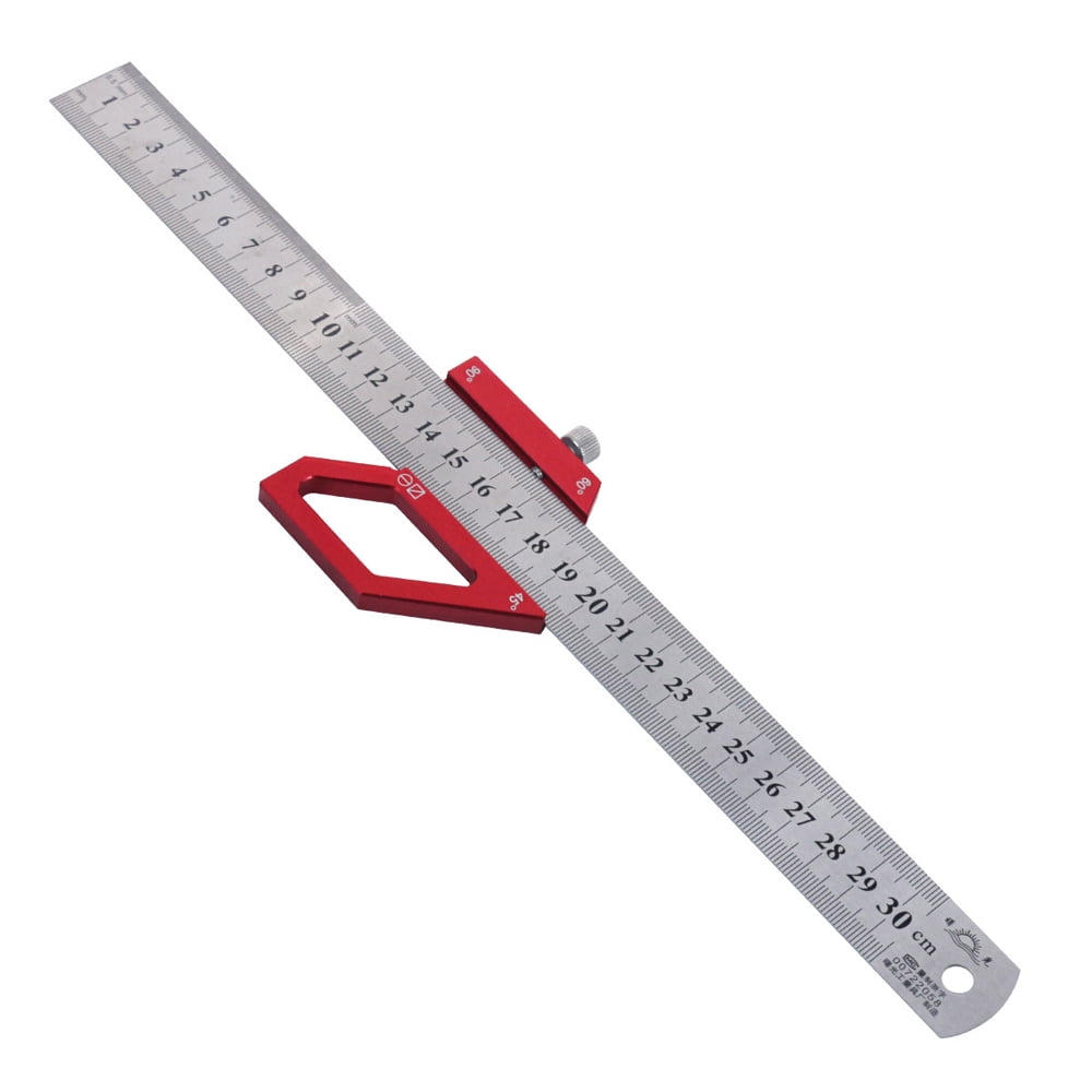 Scribing Ruler,Scriber Carpenter 45/60/90 Tool Carpenter - Walmart.com