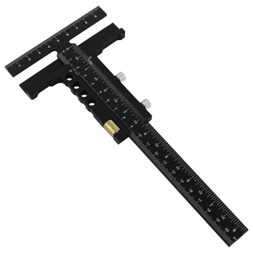 Scribing Woodworking Scriber Ruler Aluminum Alloy T Shape Scribing ...