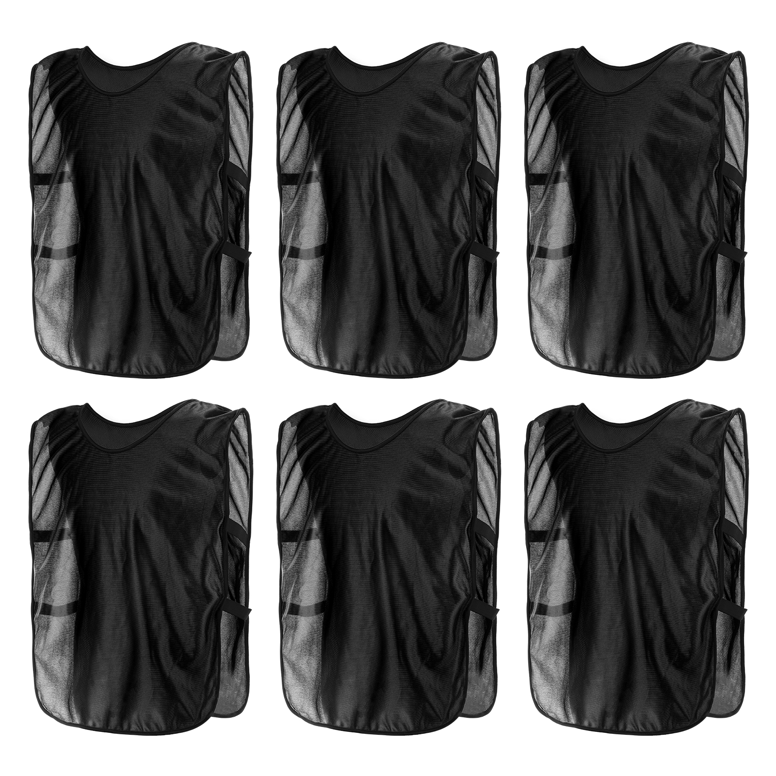 Scrimmage Training Vest 22x14" Soccer Jersey Sport Team Pinnies, Black ...