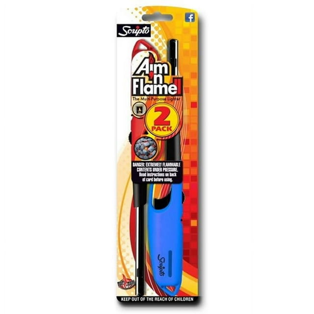Scripto Aim 'N Flame MAX and Torch Flame Wind Resistant Lighters (2 ...