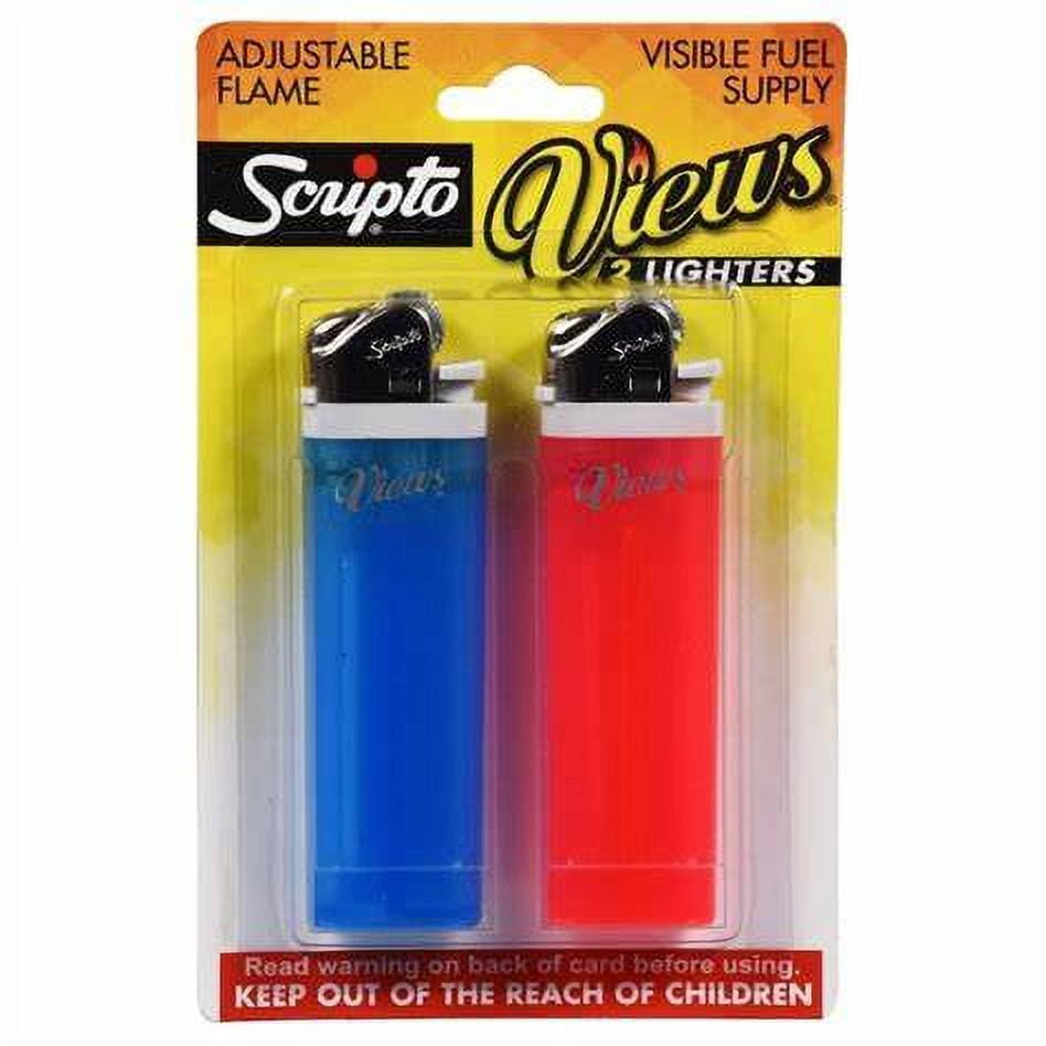 Scripto Views Adjustable Lighters 2-Pack (Colors May Vary) - Walmart.com
