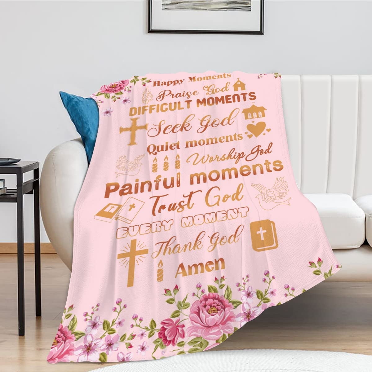 Scripture Blanket Inspirational Christian Throw Blanket Spiritual ...