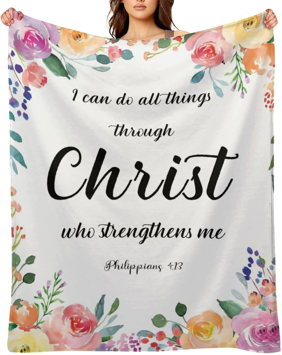 Scripture Blanket Inspirational Christian Throw Blanket Spiritual ...