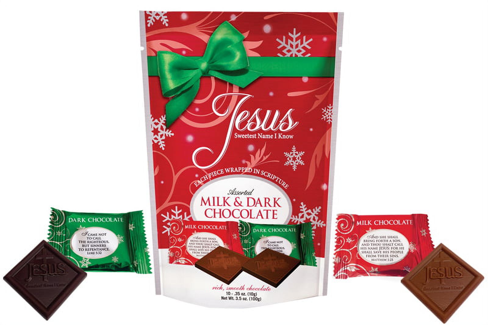 Scripture Candy, Jesus Sweetest Name I Know Christmas Chocolate Stand ...