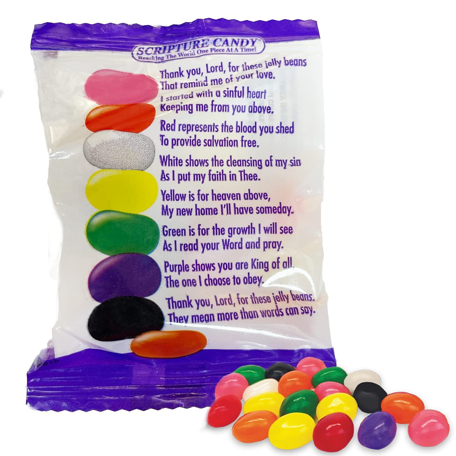 Scripture Candy, The Jelly Bean Prayer Spring Themed Bag, 50 Count ...