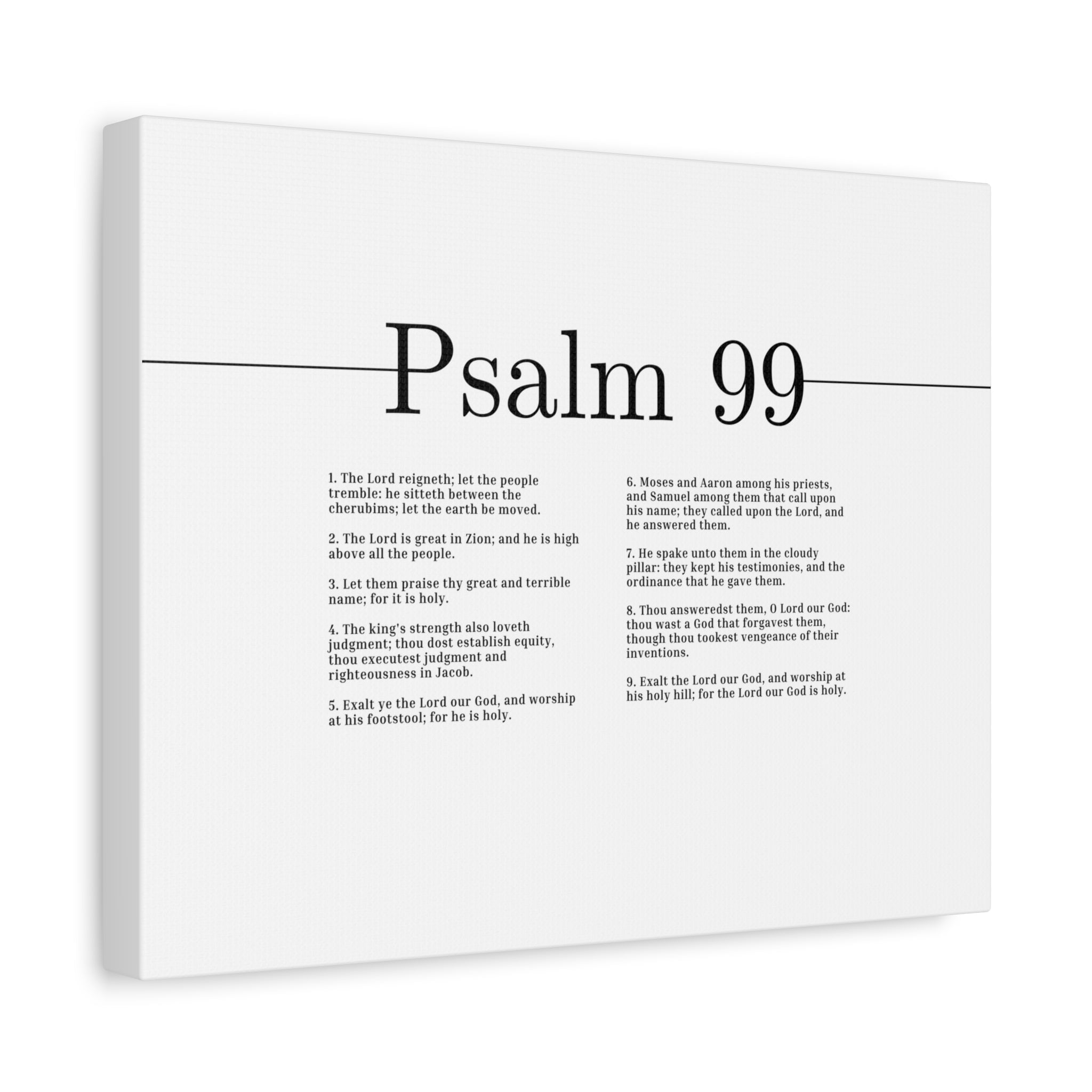 Scripture Canvas For The Lord Our God Is Holy Psalm 99 Christian Wall ...