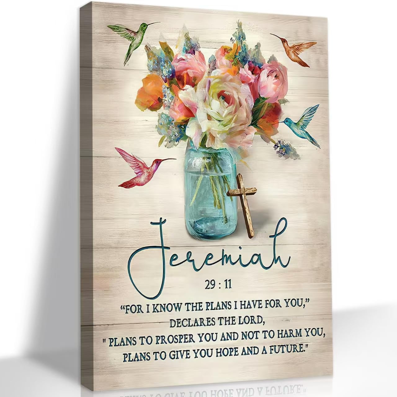 Scripture Canvas Wall Art Christian Wall Decor Jeremiah Bible Verse ...