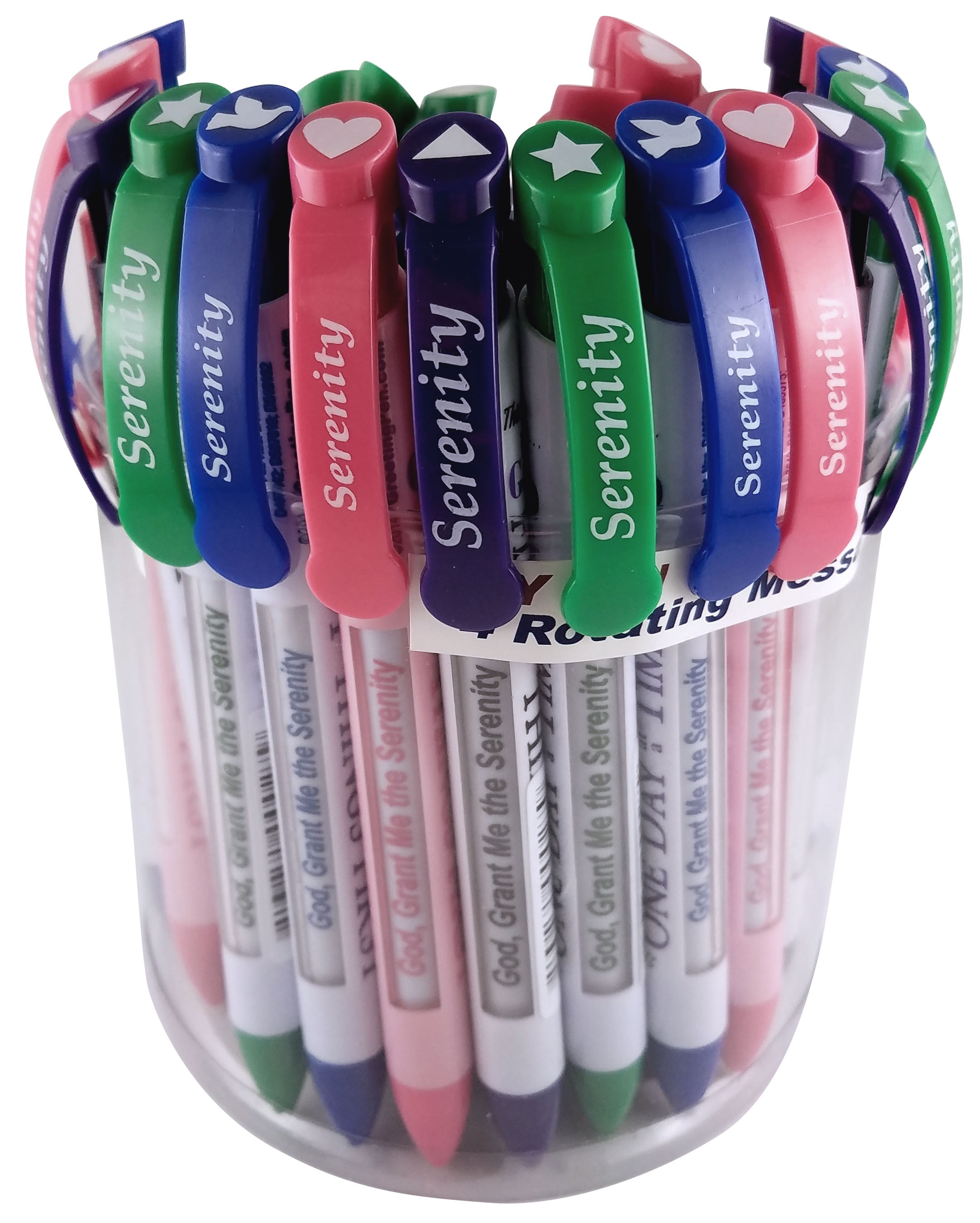 Scripture Pens by Greeting Pen-Serenity Prayer Assorted Colors Rotating ...