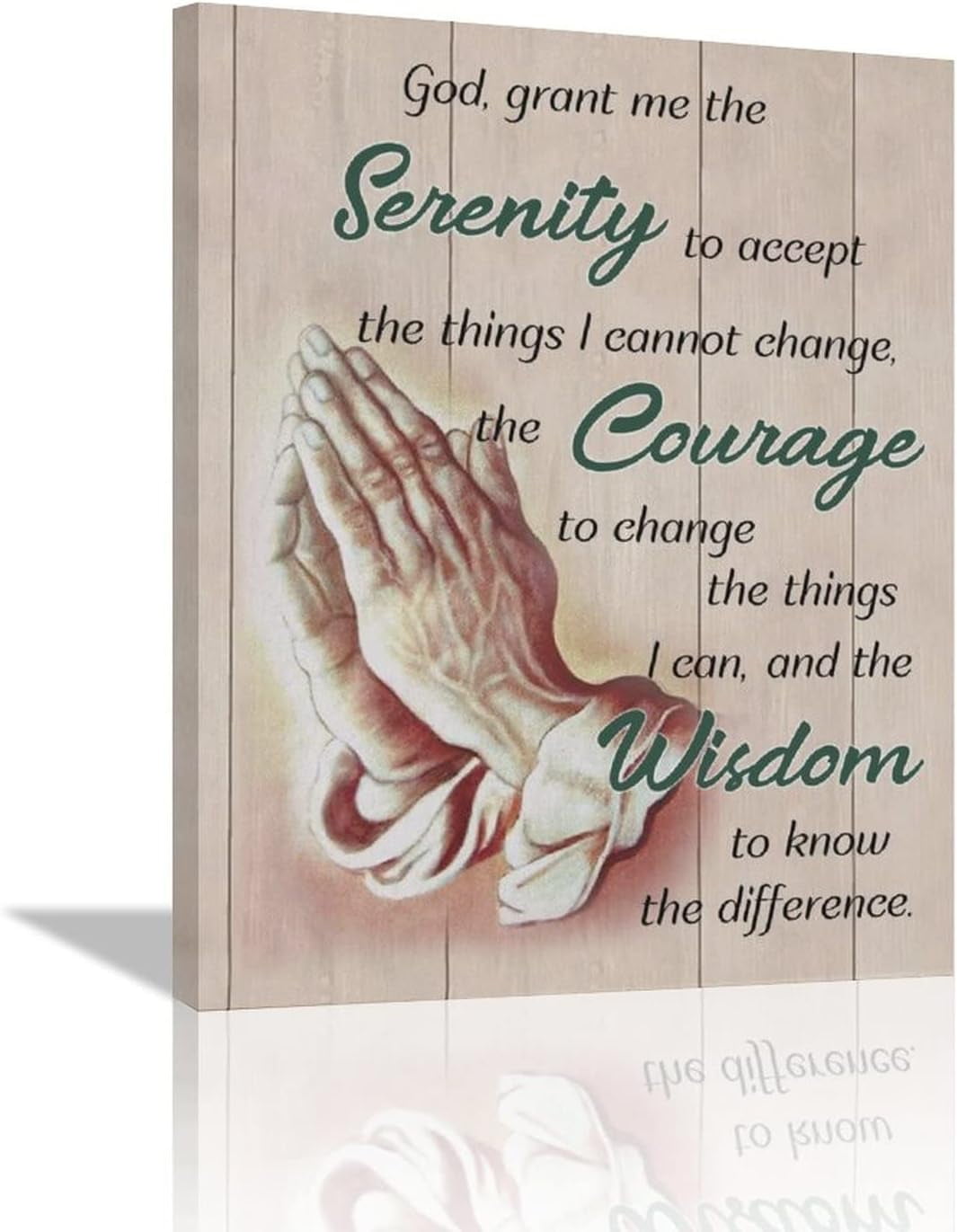 Scripture Serenity Prayer Wall Art Farmhouse Christian Religious ...