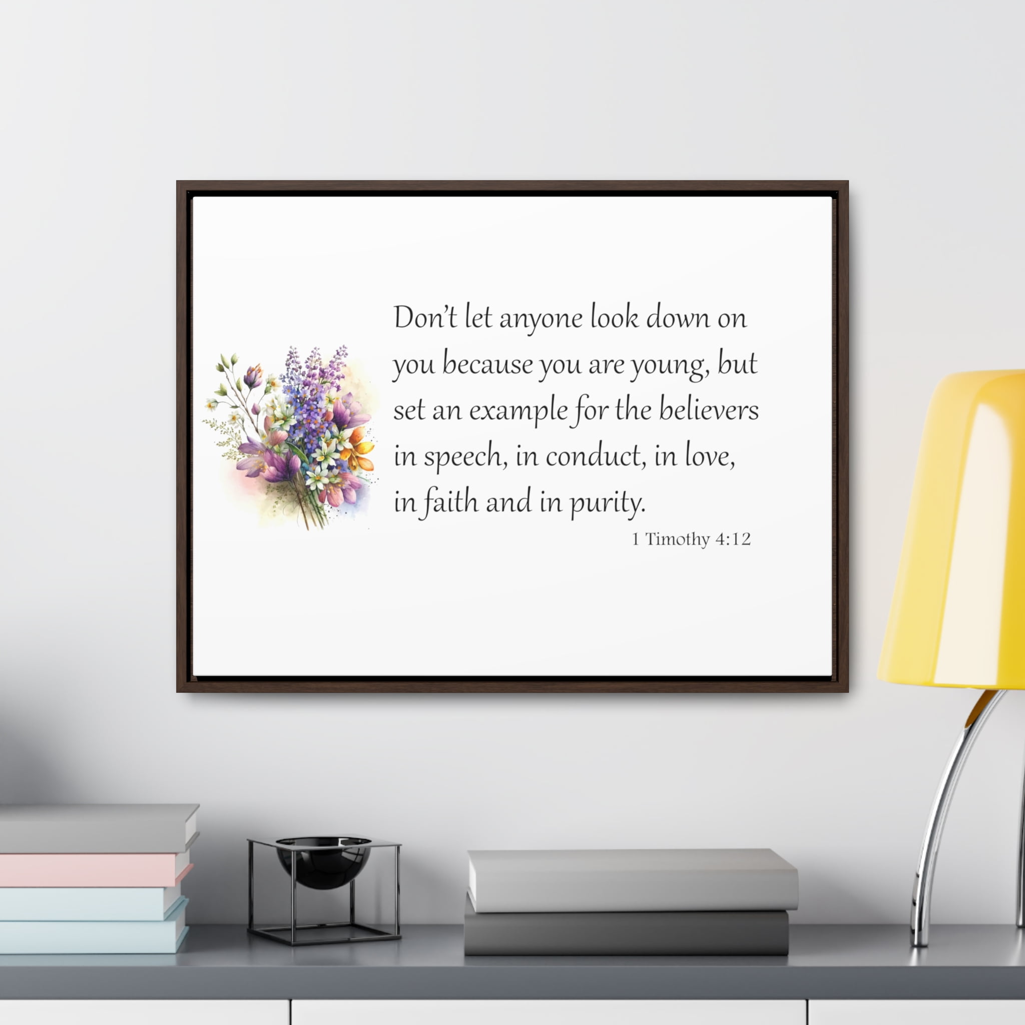 Scripture Sign, Bible Verse Sign, Be an Example, 1 Timothy 4:12 ...