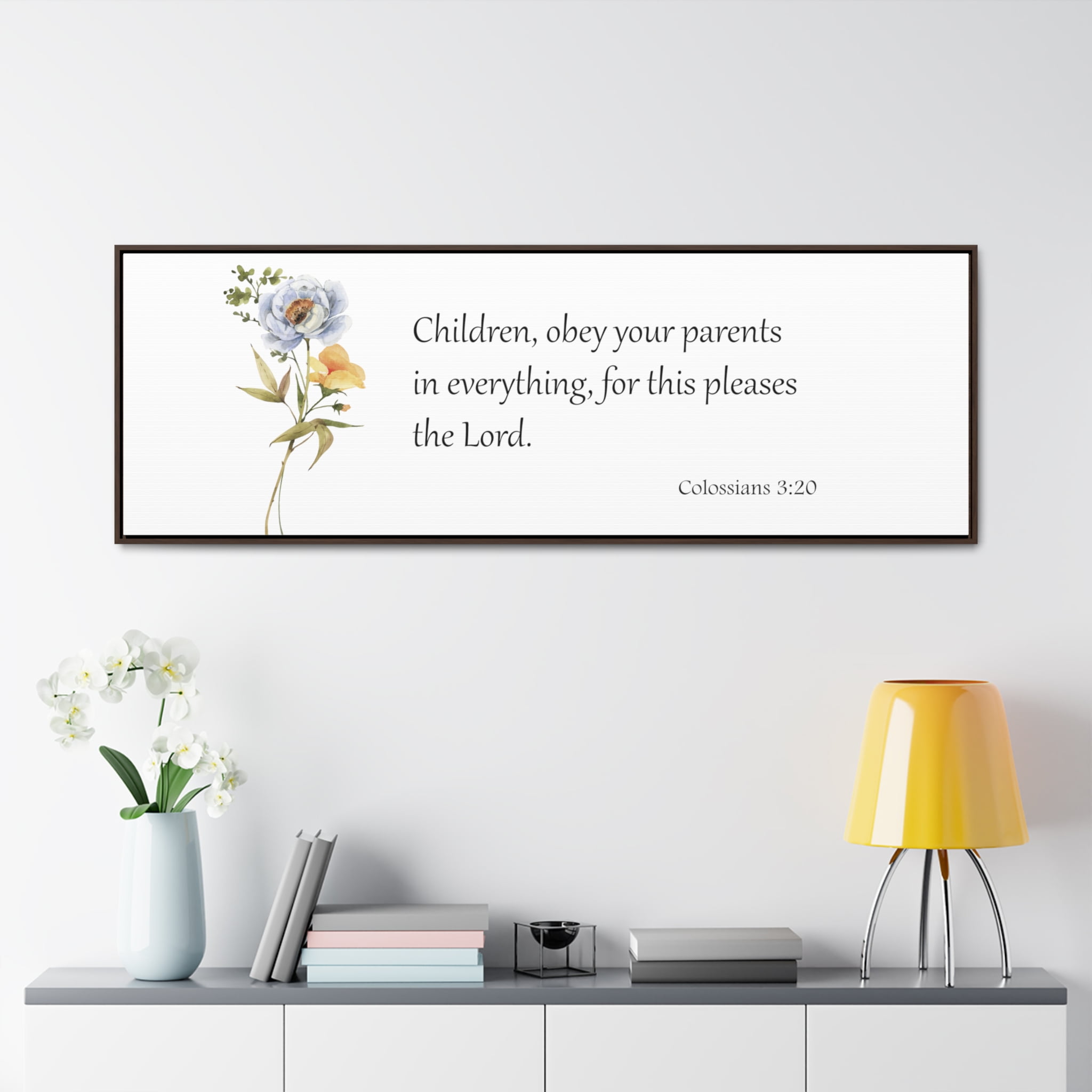 Scripture Sign, Bible Verse Sign, Children Obey Your Parents - Walmart.com