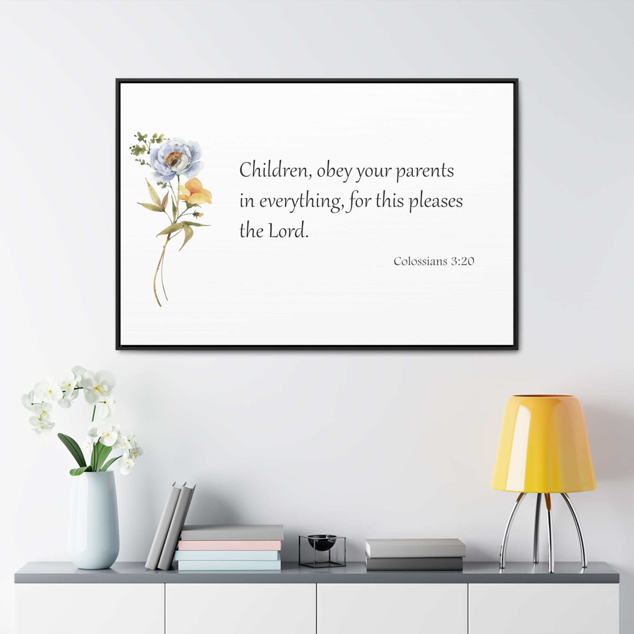 Scripture Sign, Bible Verse Sign, Children Obey Your Parents - Walmart.com