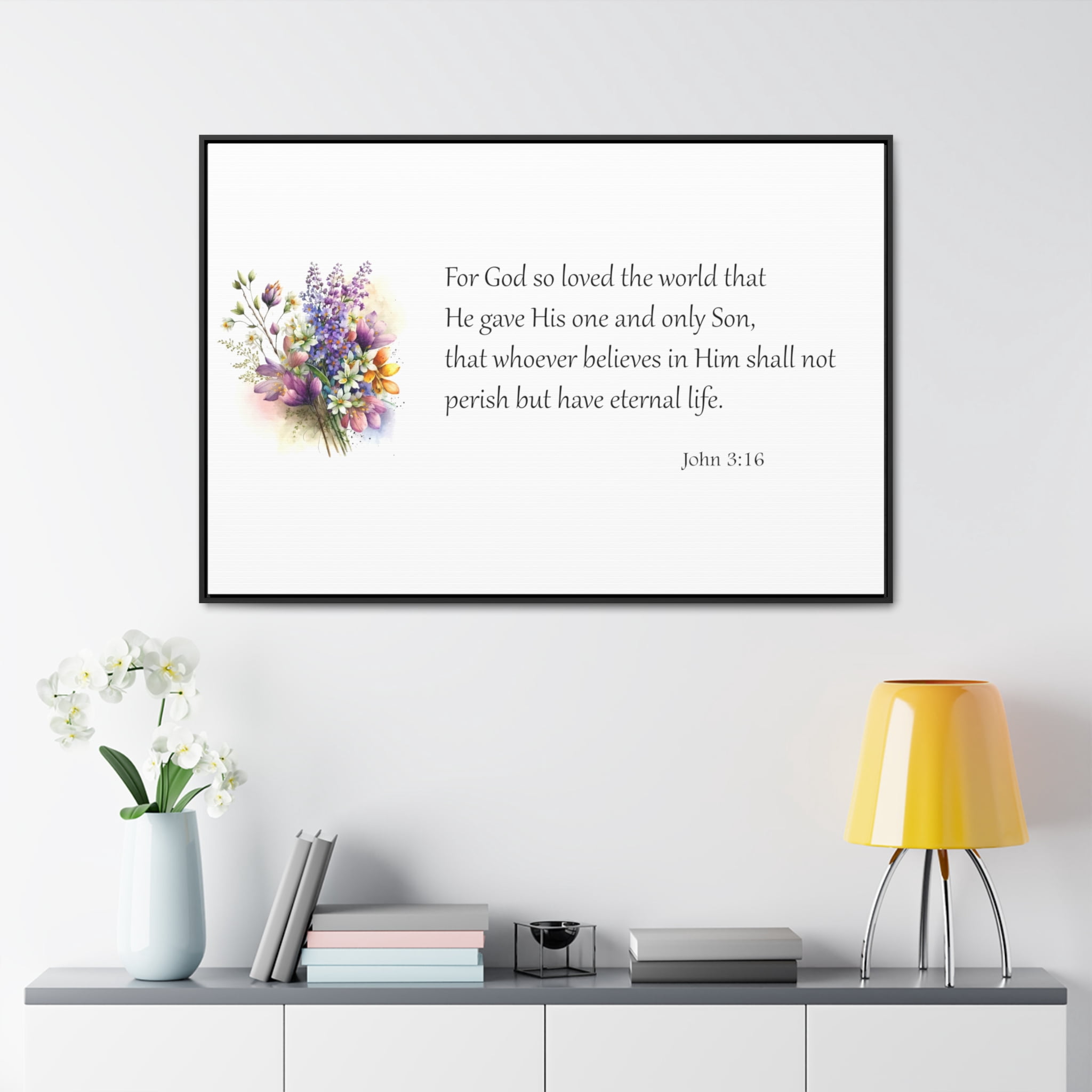 Scripture Sign, Bible Verse Sign, God so loved the world, John 3:16 ...