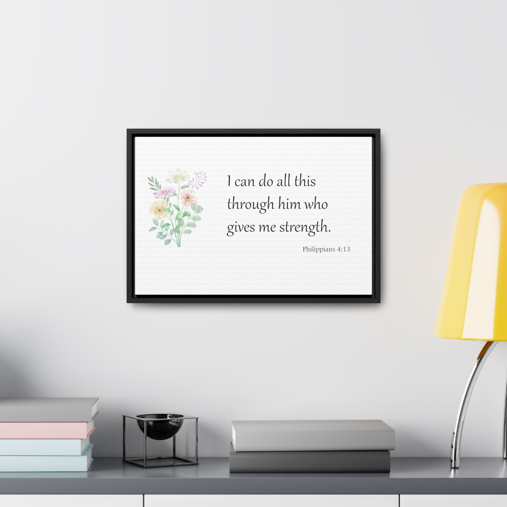 Scripture Sign, Bible Verse Sign, Him who gives me strength - Walmart.com