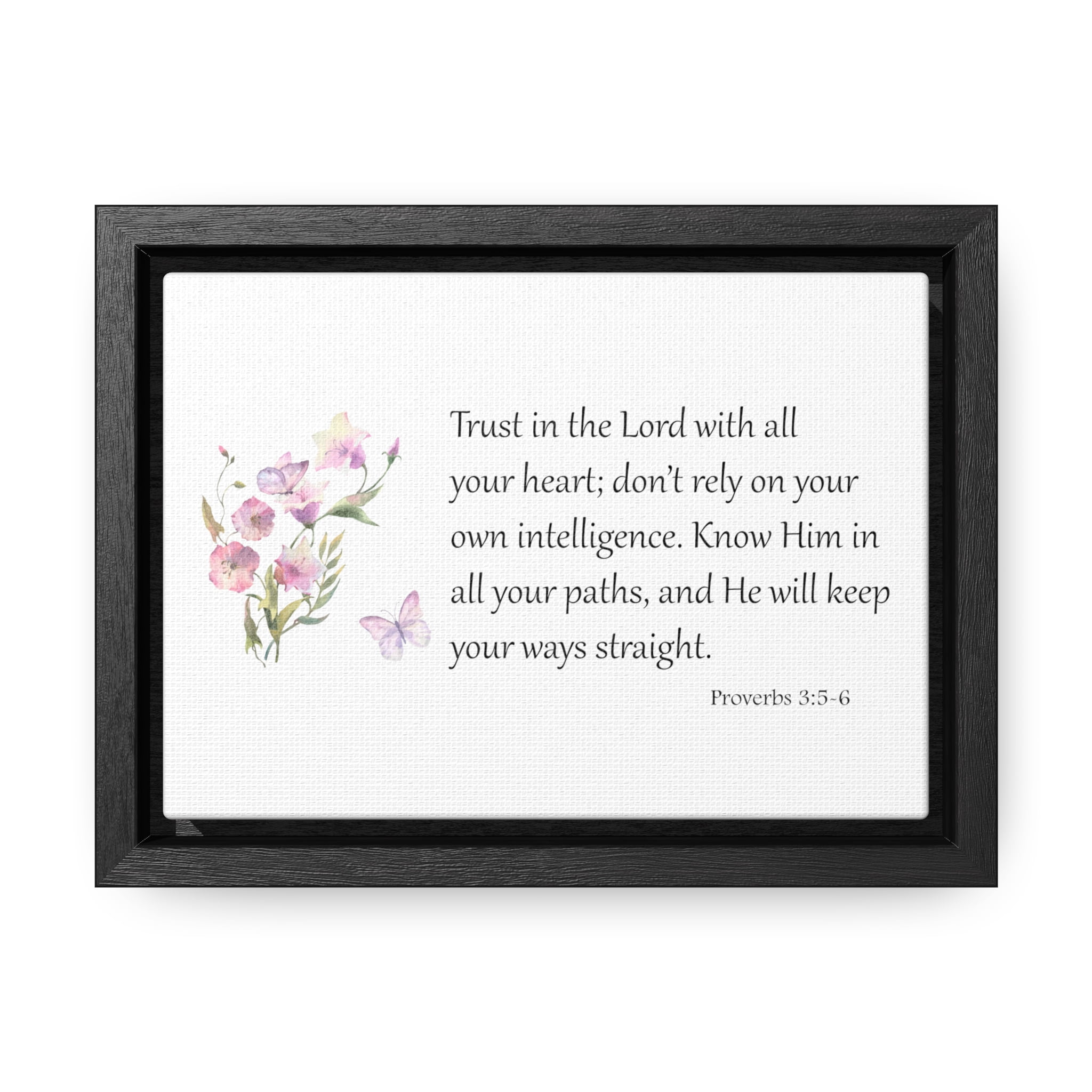 Scripture Sign, Bible Verse Sign, Trust in the Lord, Proverbs 3:5-6 ...