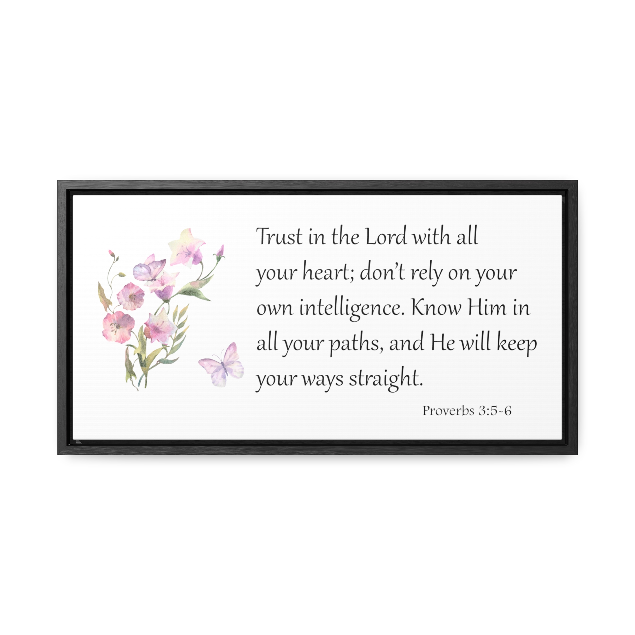 Scripture Sign, Bible Verse Sign, Trust in the Lord, Proverbs 3:5-6 ...