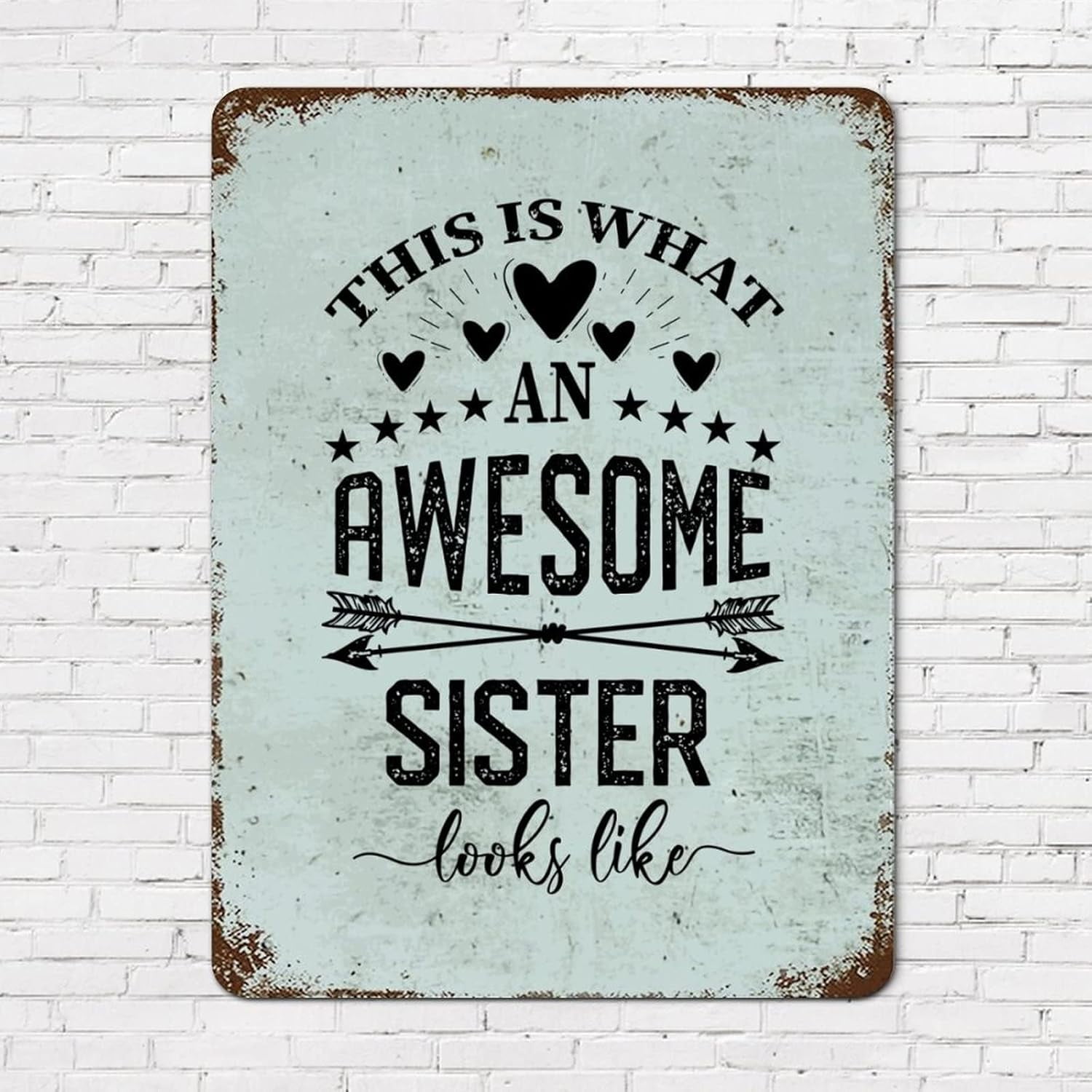 Scripture Verses Vintage Tin Sign Inspirational Quotes Family Member ...