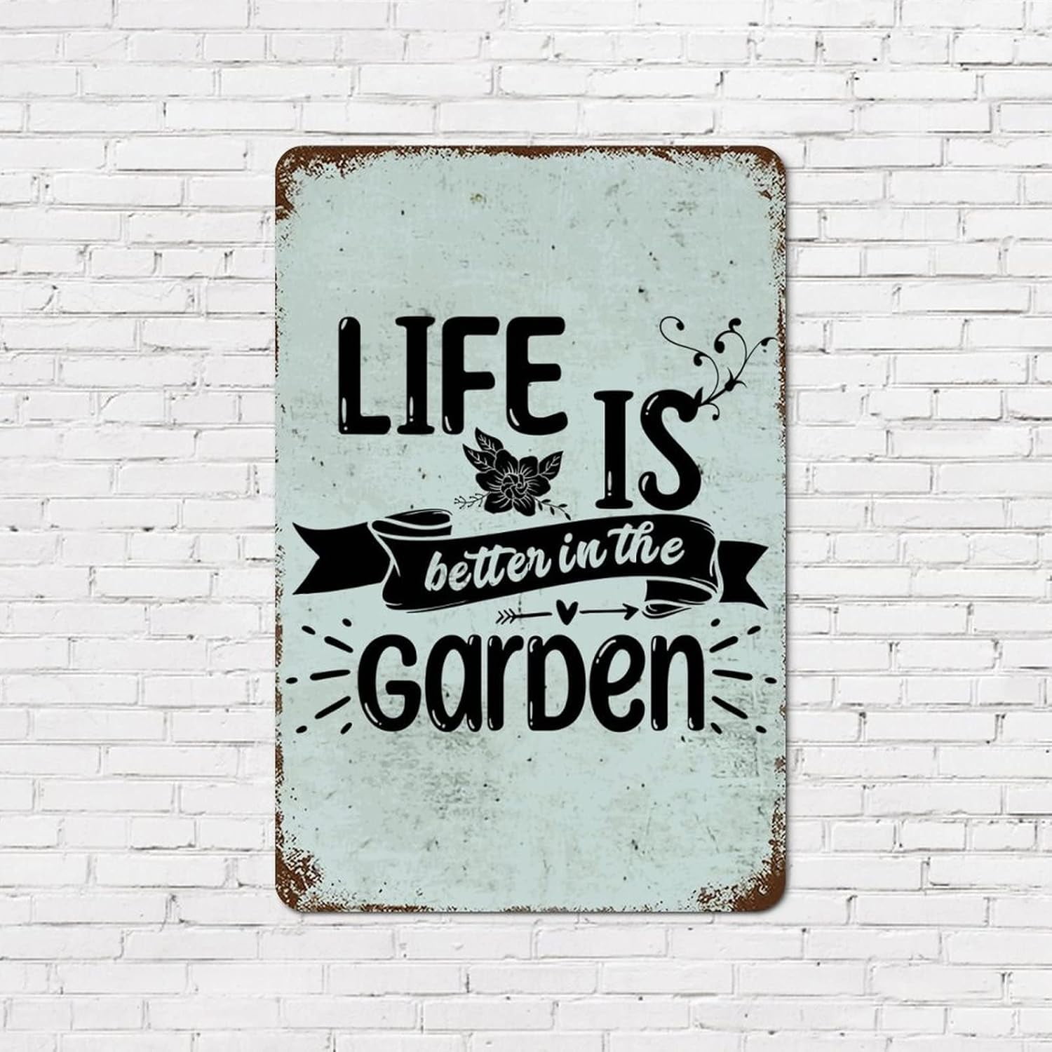 Scripture Verses Vintage Tin Sign Inspirational Quotes Life is Better ...