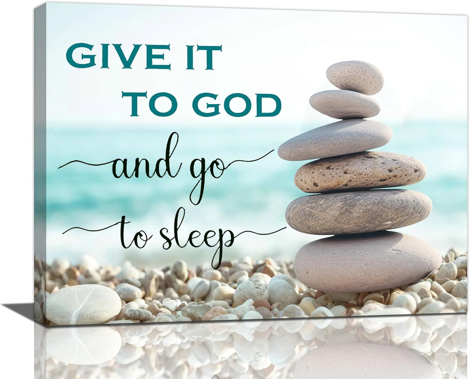 Scripture Wall Art Bible Verse Christian Gifts Canvas Give It To God Go ...