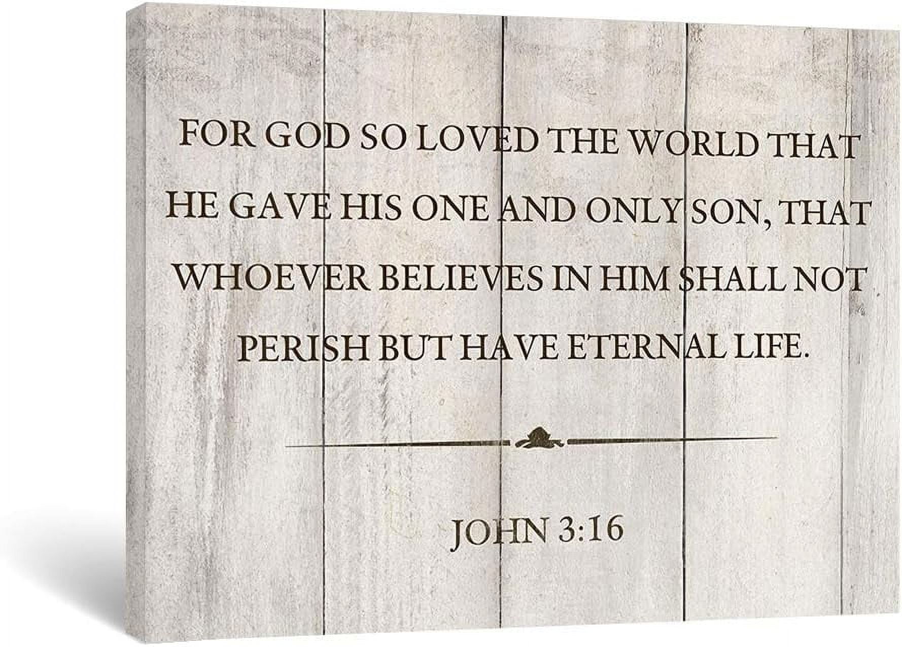 Scripture Wall Art Inspirational Christian Artwork Bible Verse Quotes ...