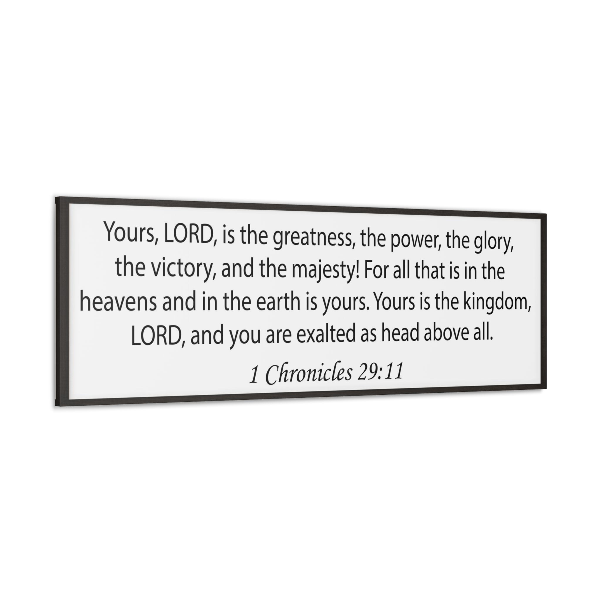 Scripture Walls 1 Chronicles 29:11 White Gold Bible Verse Canvas ...